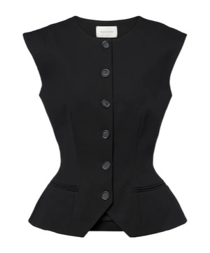 Magda Butrym Silk And Cashmere Vest - Grey