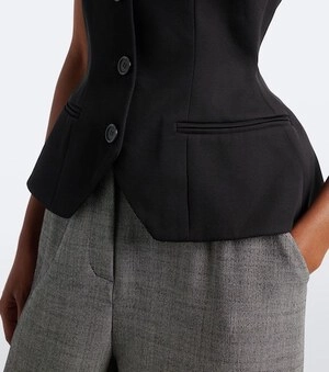 Magda Butrym Silk And Cashmere Vest