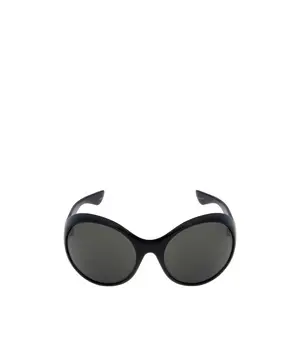Alexander McQueen Kate Round Sunglasses - Black