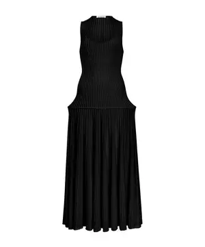 Alaïa Wool Crinoline Dress - Black
