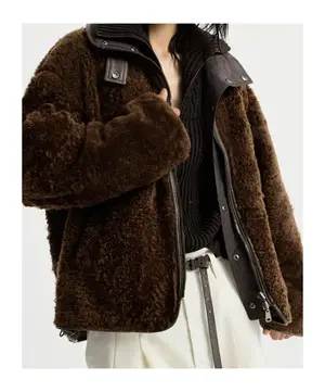 Brunello Cucinelli Fuzzy Reversible Jacket - Chocolate-colored