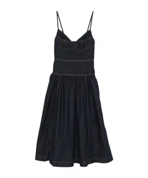 Zimmermann Sleeveless Denim Midi Dress - Black