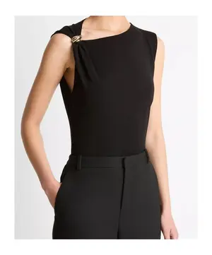 Vince Draped Gathered Blouse