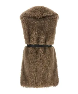BLANCHA Tipping Vest With Shawl Collar And Belt