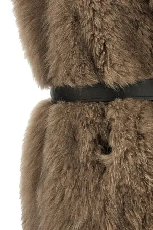 BLANCHA Tipping Vest With Shawl Collar And Belt