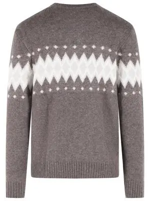Eleventy Cashmere And Silk Blend Crew Neck Sweater