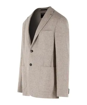 Zegna Single-breasted Patch-pocket Blazer