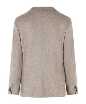Zegna Single-breasted Patch-pocket Blazer - Nude