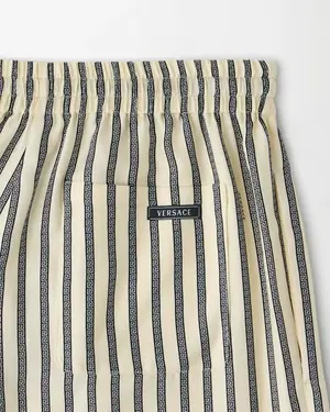 Versace Printed Silk Twill Pajama-style Pants