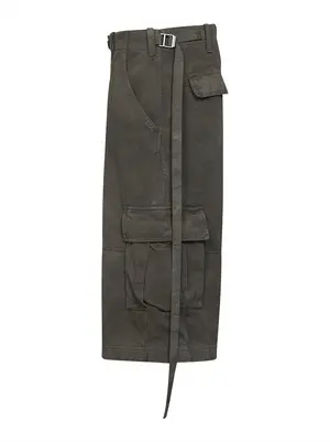 Fendi Mid-rise Wide-leg Bermuda Shorts With Doppio Punto Embroidery - Green