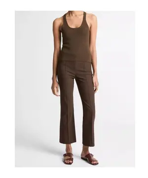 Vince Scoop-neck Ribbed Tank Top