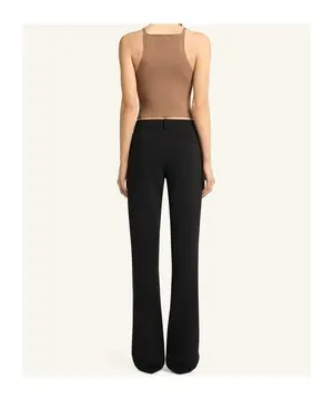 COURREGES Rib-knit Asymmetric Tank Top