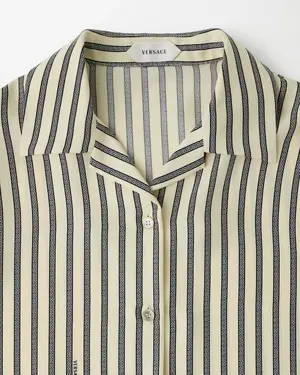 Versace Printed Silk Twill Shirt
