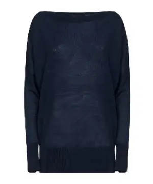 P.a.r.o.s.h Boat-neck Long-sleeve Sweater - Blue