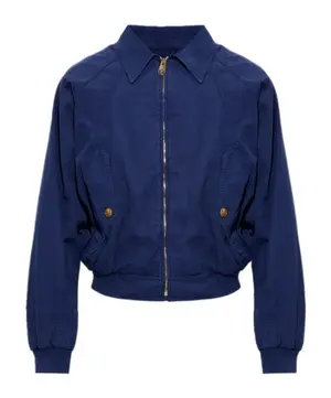 Versace Zipper Casual Jacket - Blue