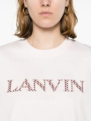 LANVIN Embroidered Logo T-shirt