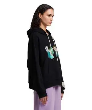 MSGM Slogan-print Organic-cotton Hoodie