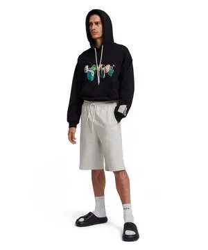 MSGM Slogan-print Organic-cotton Hoodie