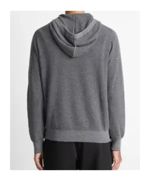Vince Geometric Jacquard Knit Hoodie
