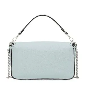 Fendi Baguette Mini Logo Plaque Tote Bag
