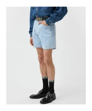 Versace Chambray Denim Shorts