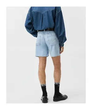 Versace Chambray Denim Shorts