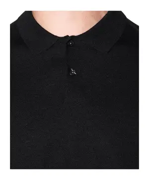 Armani Exchange Long-sleeve Knitted Polo Shirt