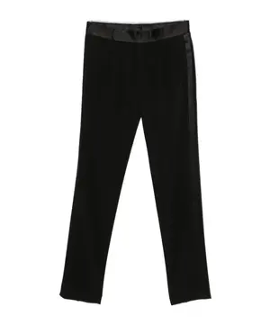 Giorgio Armani Side Striped Casual Pants - Black