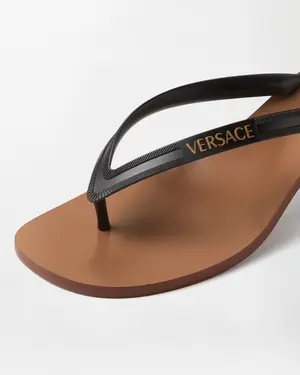 Versace Sophie Rubber Thong Sandals 40mm