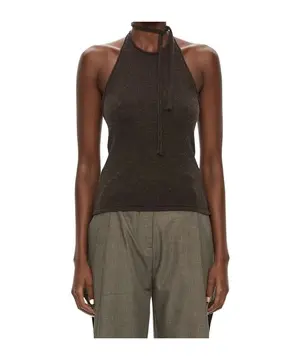 Christopher Esber Rae Cashmere Top - Ochre