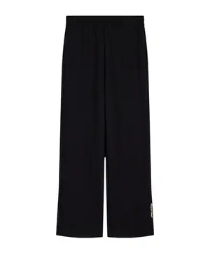 Armani Exchange Elastic-waist Casual Trousers - Black