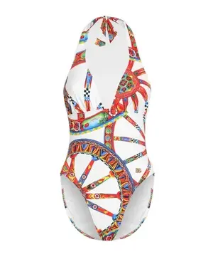Dolce & Gabbana Carretto-print One-piece Swimsuit - Multicolor