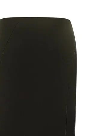 JIL SANDER High-waist Velvet Maxi Skirt - Utility