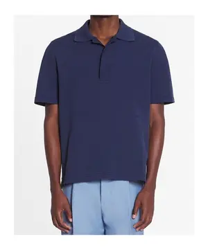 LANVIN Short-sleeve Cotton Polo Shirt