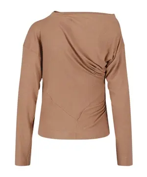 VIVIENNE WESTWOOD Orb Logo Draped Long-sleeve Top