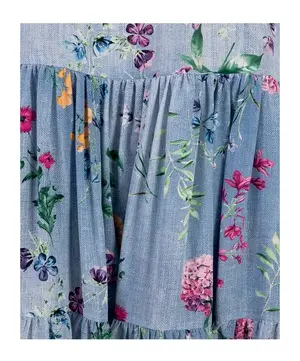 Ermanno Scervino Floral Print Silk Mini Dress