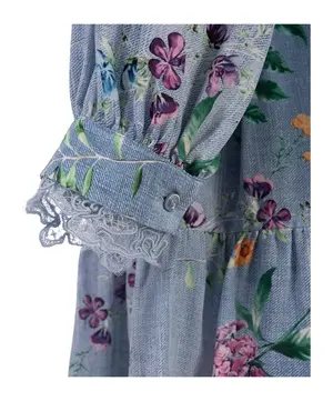 Ermanno Scervino Floral Print Silk Mini Dress