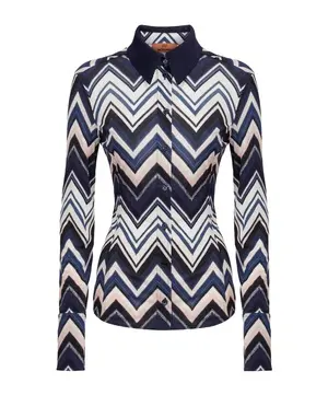 Missoni Zigzag Printed Long Sleeved Shirt