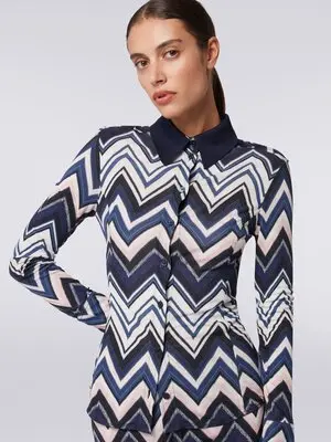 Missoni Zigzag Printed Long Sleeved Shirt