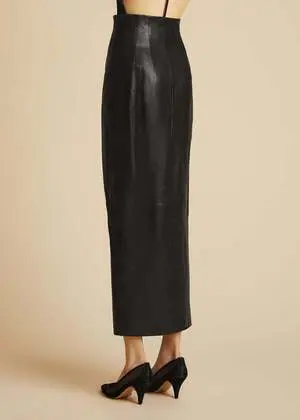 Khaite Ruddy Zipped Midi Skirt