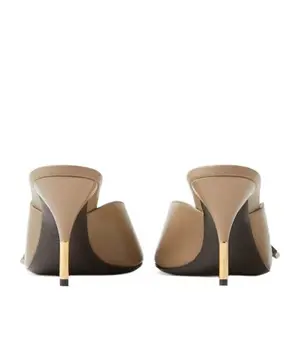 Versace Nyx Leather Mules 80mm