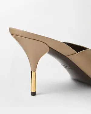 Versace Nyx Leather Mules 80mm
