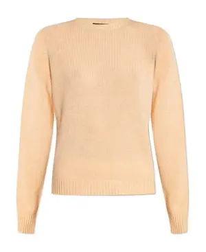 Fabiana Filippi Crewneck Knitted Jumper With Ribbed Trim