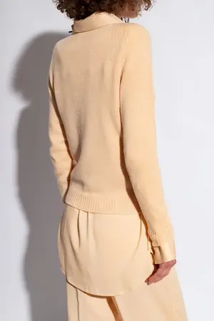 Fabiana Filippi Crewneck Knitted Jumper With Ribbed Trim