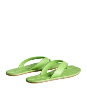 J.W.ANDERSON Leather Leaf Slides