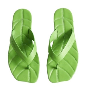 J.W.ANDERSON Leather Leaf Slides