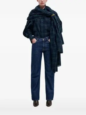 DARKPARK Check-pattern Shirt With Ring Detail