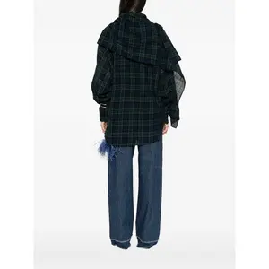 DARKPARK Check-pattern Shirt With Ring Detail