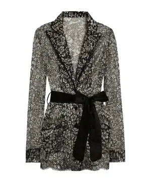 Dolce & Gabbana Lace Floral Shirt - Black