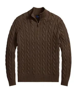 Polo Ralph Lauren Cable-knit Half-zip Sweater - Green
